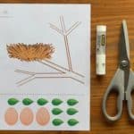 No Supplies Needed Spring Craft for Grandkids - Free Bird Nest Template ...